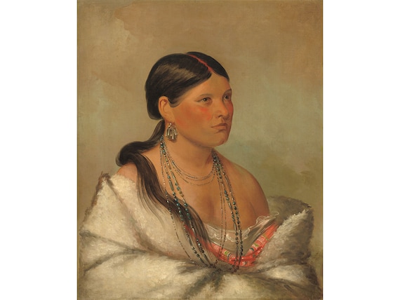 George Catlin : the Female Eagle Shawano 1830 Giclee - Etsy