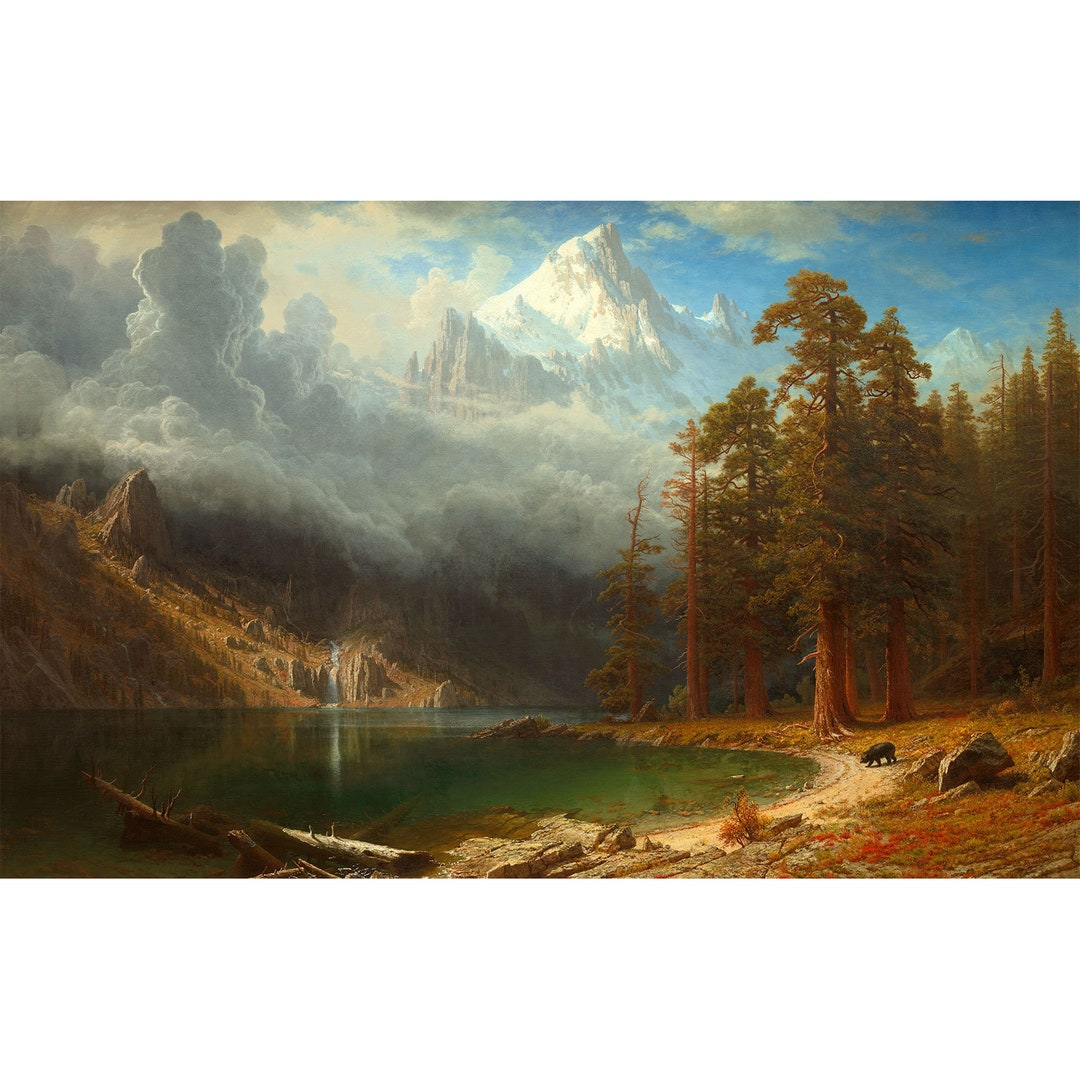 Albert Bierstadt : Mount Corcoran (c. 1876-1877) - Giclee Fine Art ...
