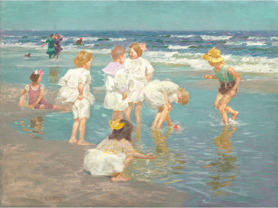 Edward Henry Potthast : A Holiday c. 1915 Giclee Fine Art - Etsy