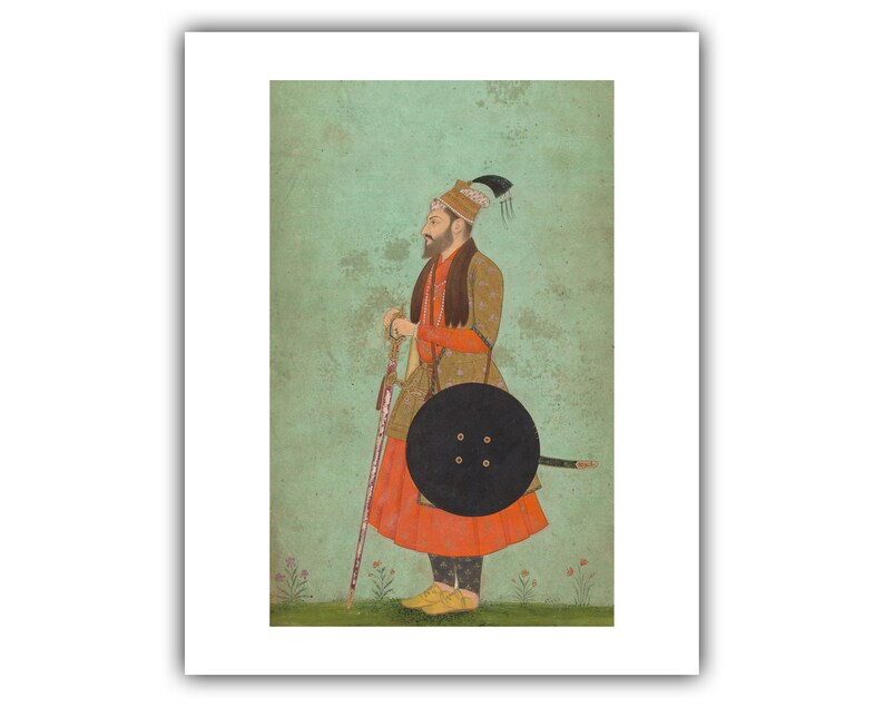 Indian Art : portrait of Prince Murad Baksh c. | Etsy