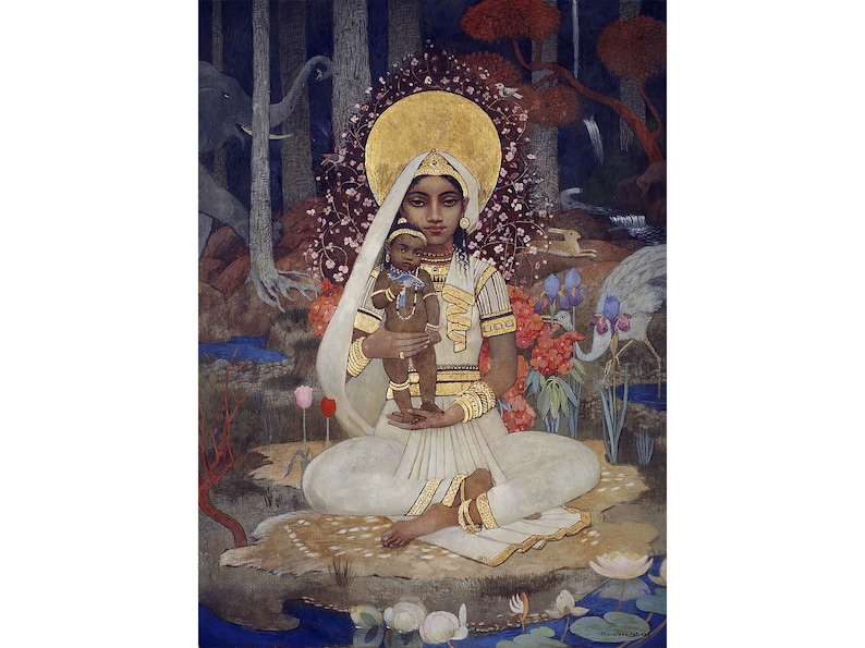 Marianne Stokes : Devaki Mother of Krishna Giclee Fine Art - Etsy