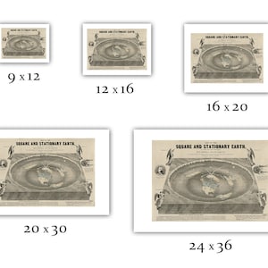 Orlando Ferguson : Map of the Square and Stationary Earth (1893 ...