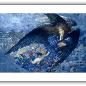 Edward Robert Hughes : Night With Her Train of Stars (1912) - Giclee ...