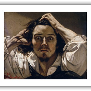 Gustave Courbet : the Desperate Man (1843-1845) - Giclee Fine Art Print ...