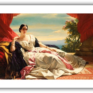 Franz Xaver Winterhalter : Portrait of Leonilla, Princess of Sayn ...