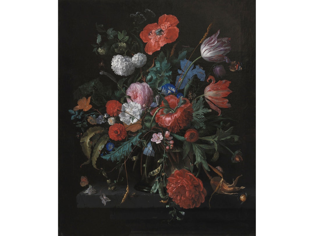 Jacob Van Walscapelle : A Bouquet of Flowers (1659-1727) - Giclee Fine ...