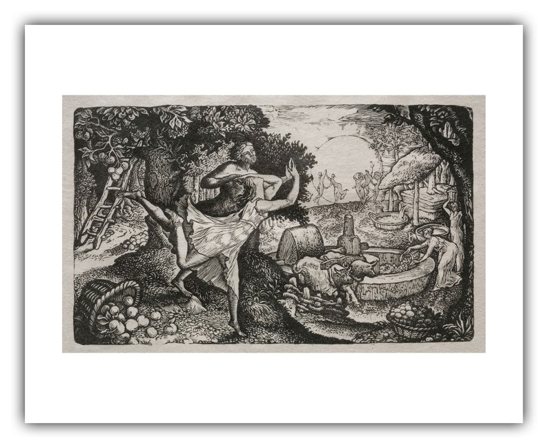 Edward Calvert : the Cyder Feast A Vision of Joy and - Etsy