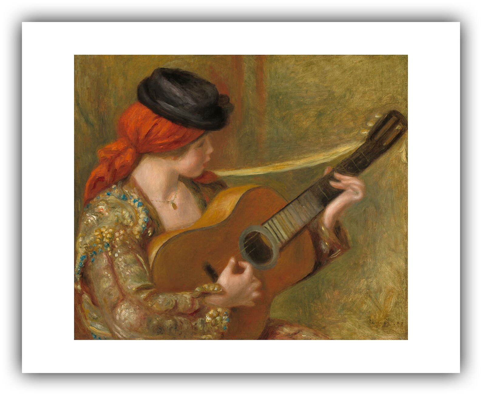 Pierre-auguste Renoir : young Spanish Woman With a | Etsy