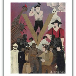 Horace Pippin : Mr. Prejudice (1943) - Giclee Fine Art Print - Etsy