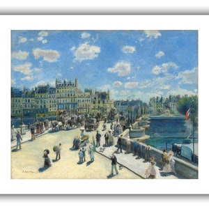 Pierre-auguste Renoir : Pont Neuf, Paris (1872) - Giclee Fine Art Print ...