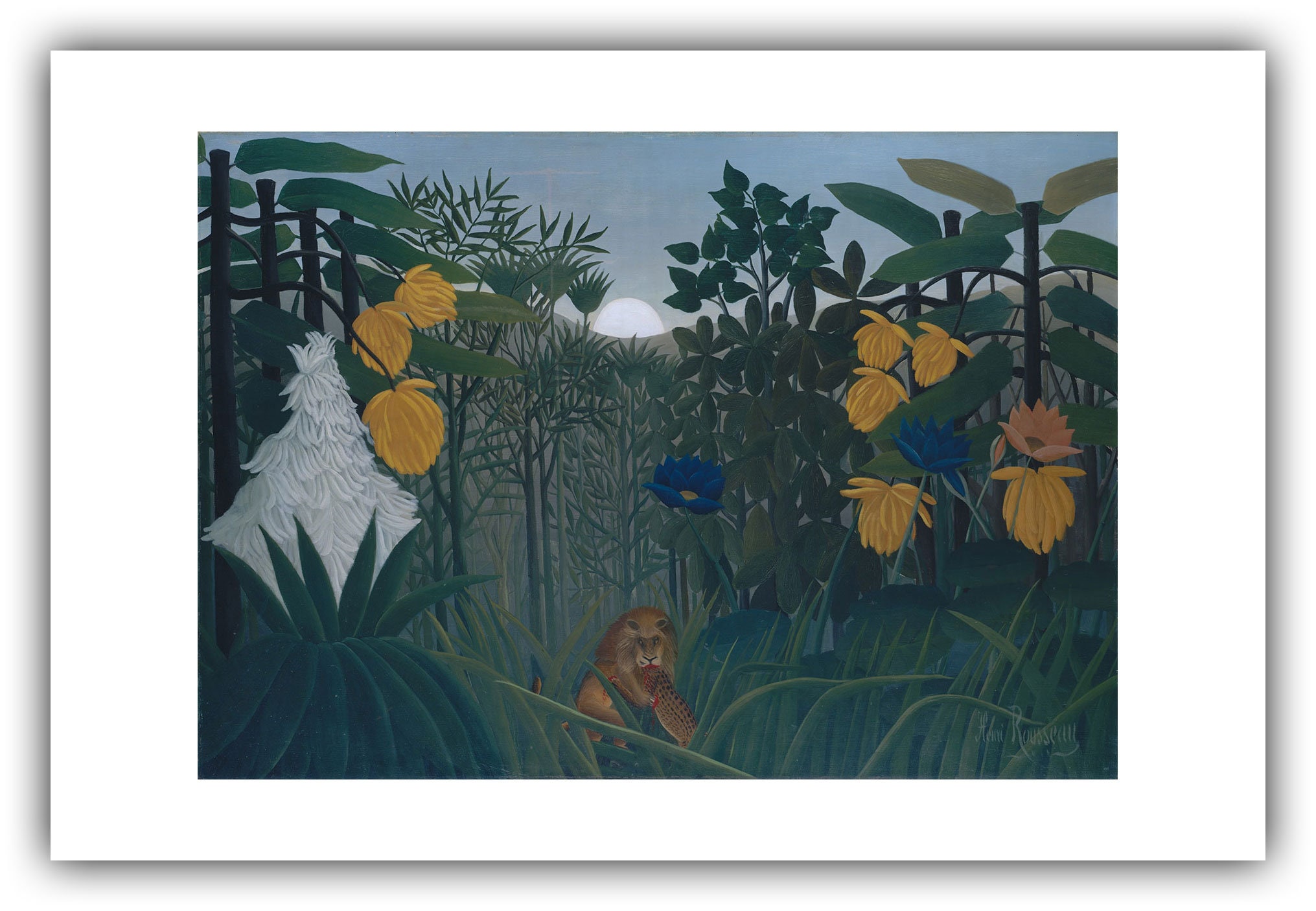 Henri Rousseau : the Repast of the Lion (c. 1907) - Giclee Fine Art ...