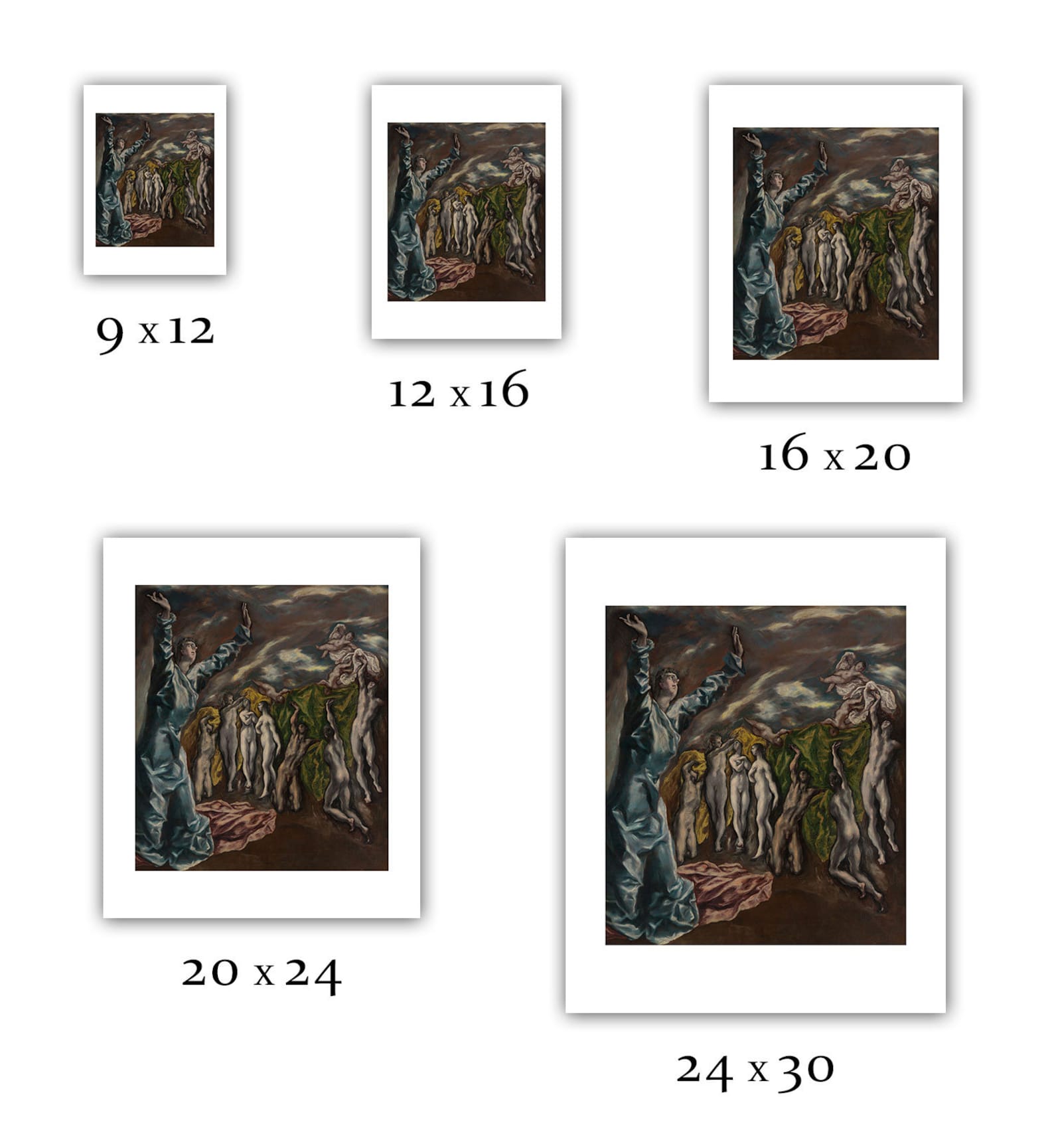 El Greco : the Vision of Saint John (c. 1608-1614) - Giclee Fine Art ...