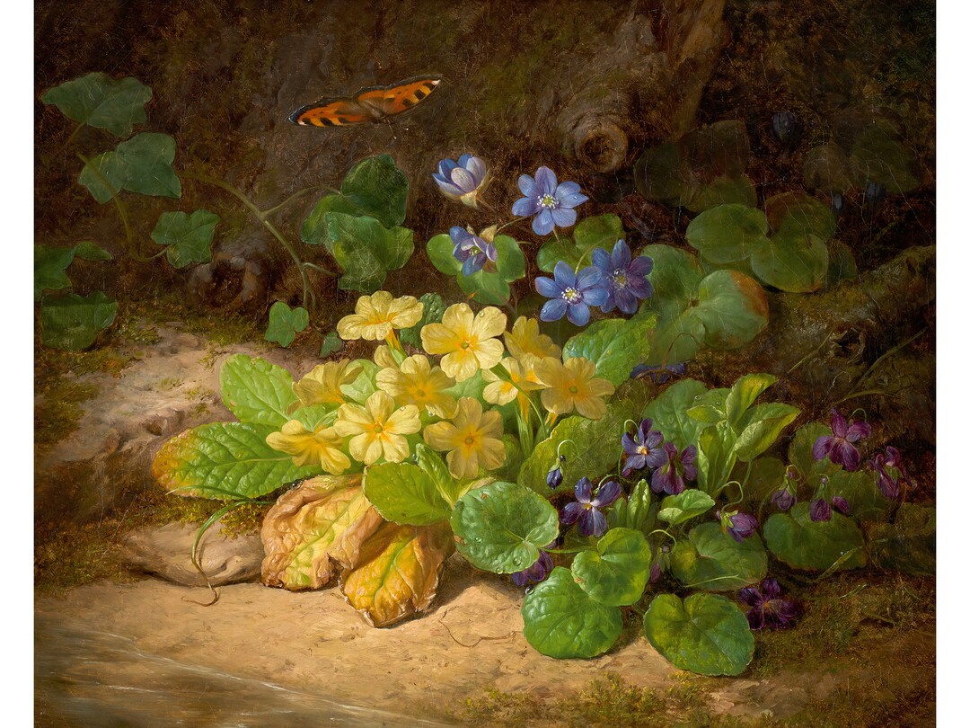 Josef Lauer : Alpine Flowers c. 1860 Giclee Fine Art Print - Etsy