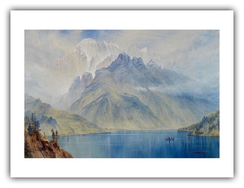 Elijah Walton : Monte Civetta, Italy (1867) - Giclee Fine Art Print - Etsy