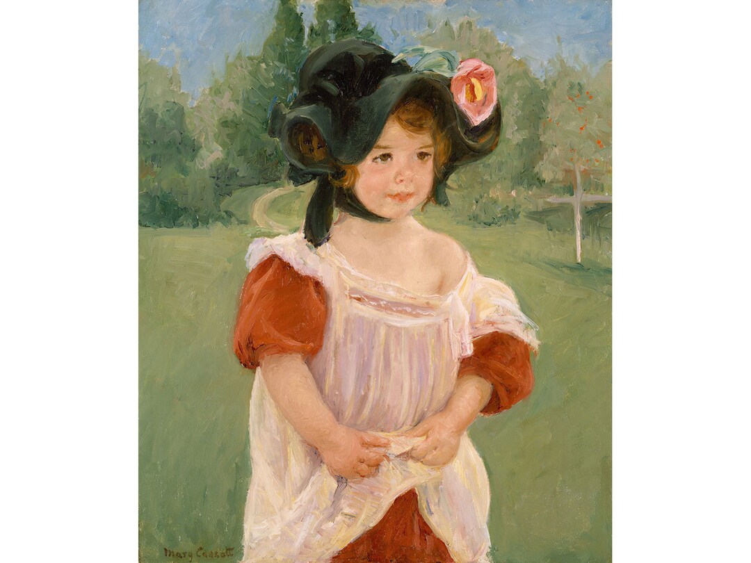Mary Cassatt : Spring - Margot Standing in a Garden (1900) - Giclee ...