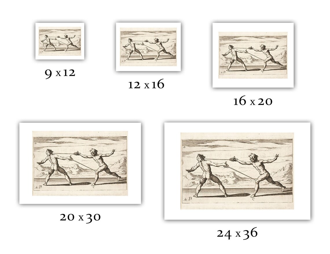 Ridolfo Capoferro : figure That Strikes the Throat in | Etsy