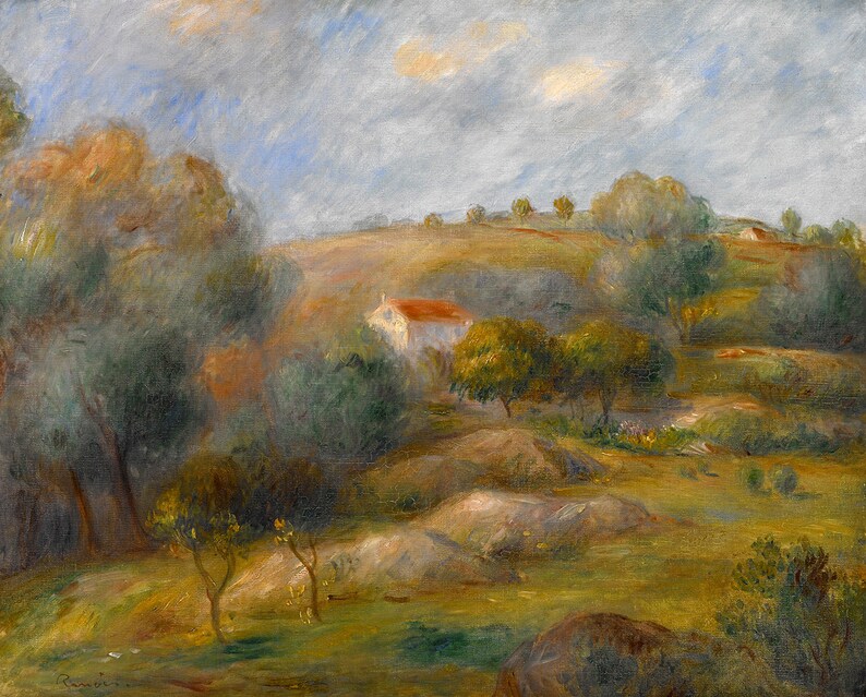 Pierre-auguste Renoir : Springtime in Essoyes c. 1900 - Etsy