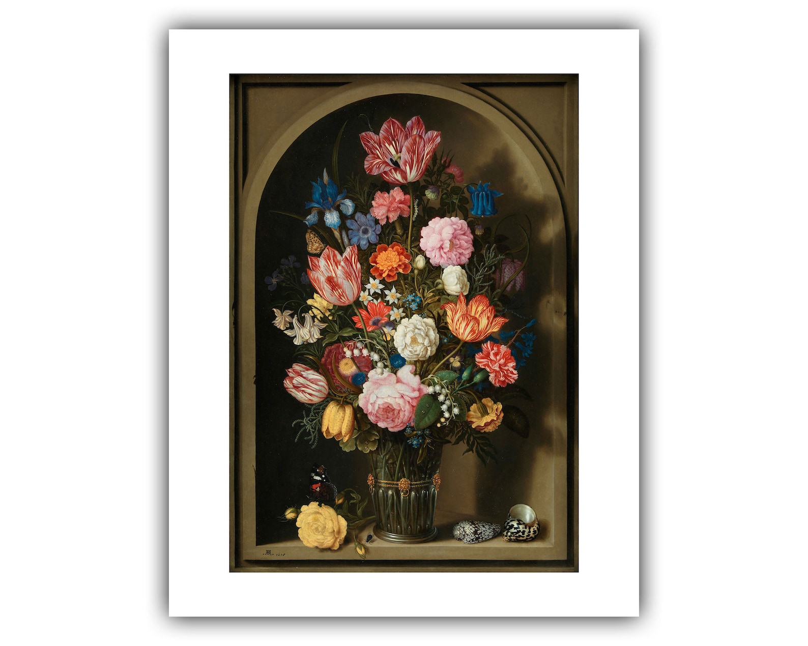 Ambrosius Bosschaert Still Life : bouquet of Flowers in | Etsy