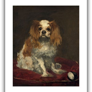 Edouard Manet : A King Charles Spaniel (c. 1866) - Giclee Fine Art ...