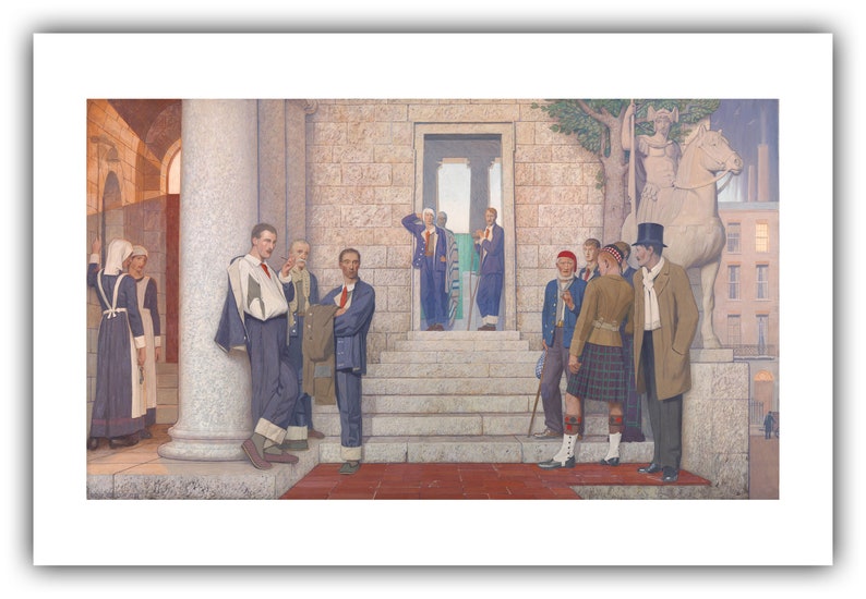 Frederick Cayley Robinson : Acts of Mercy the Doctor I - Etsy
