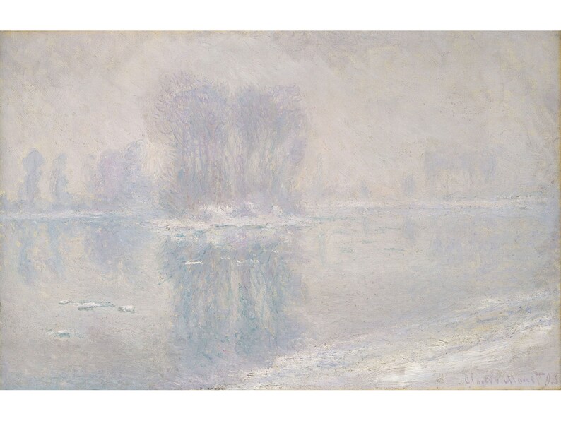 Claude Monet : Ice Floes 1893 Giclee Fine Art Print - Etsy