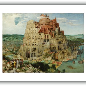 Pieter Brueghel the Elder : the Tower of Babel (1563) - Giclee Fine Art ...