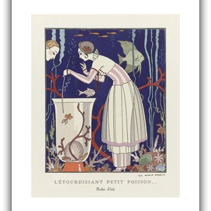 George Barbier : the Stunning Little Fish - Summer Dress (1914 ...