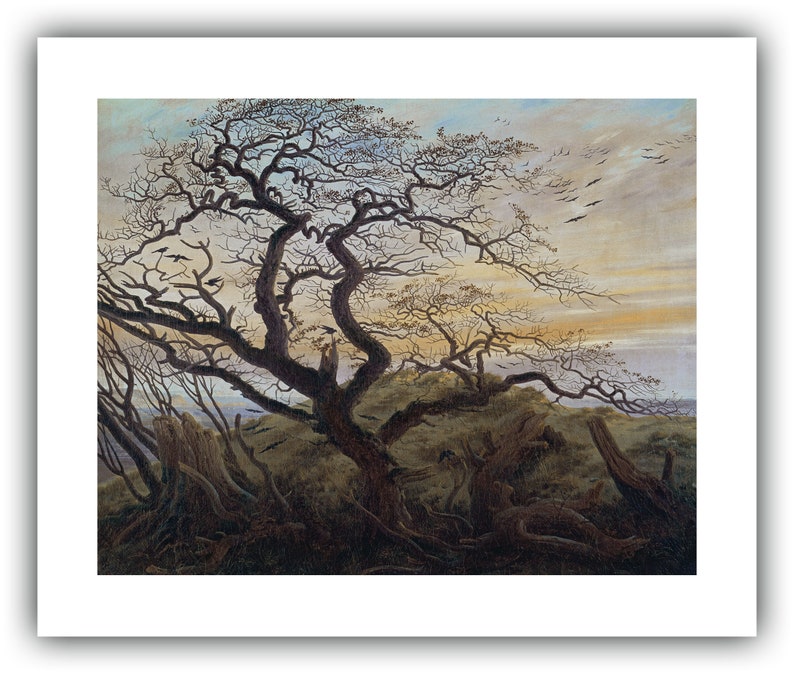 Caspar David Friedrich : the Tree of Crows (1822) - Giclee Fine Art ...