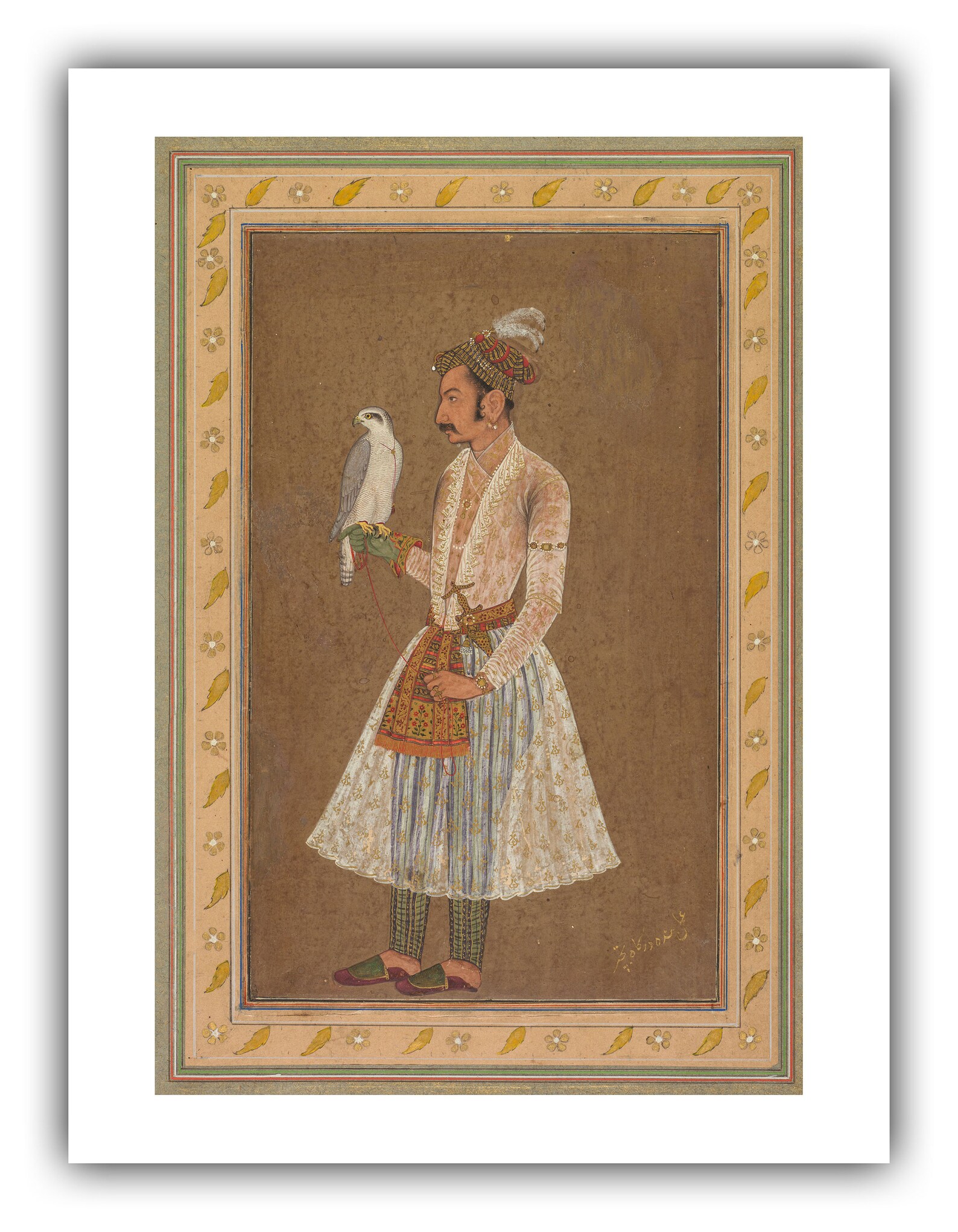 Bichitr : Portrait of Raja Jagat Singh of Nurpur c. 1619 - Etsy