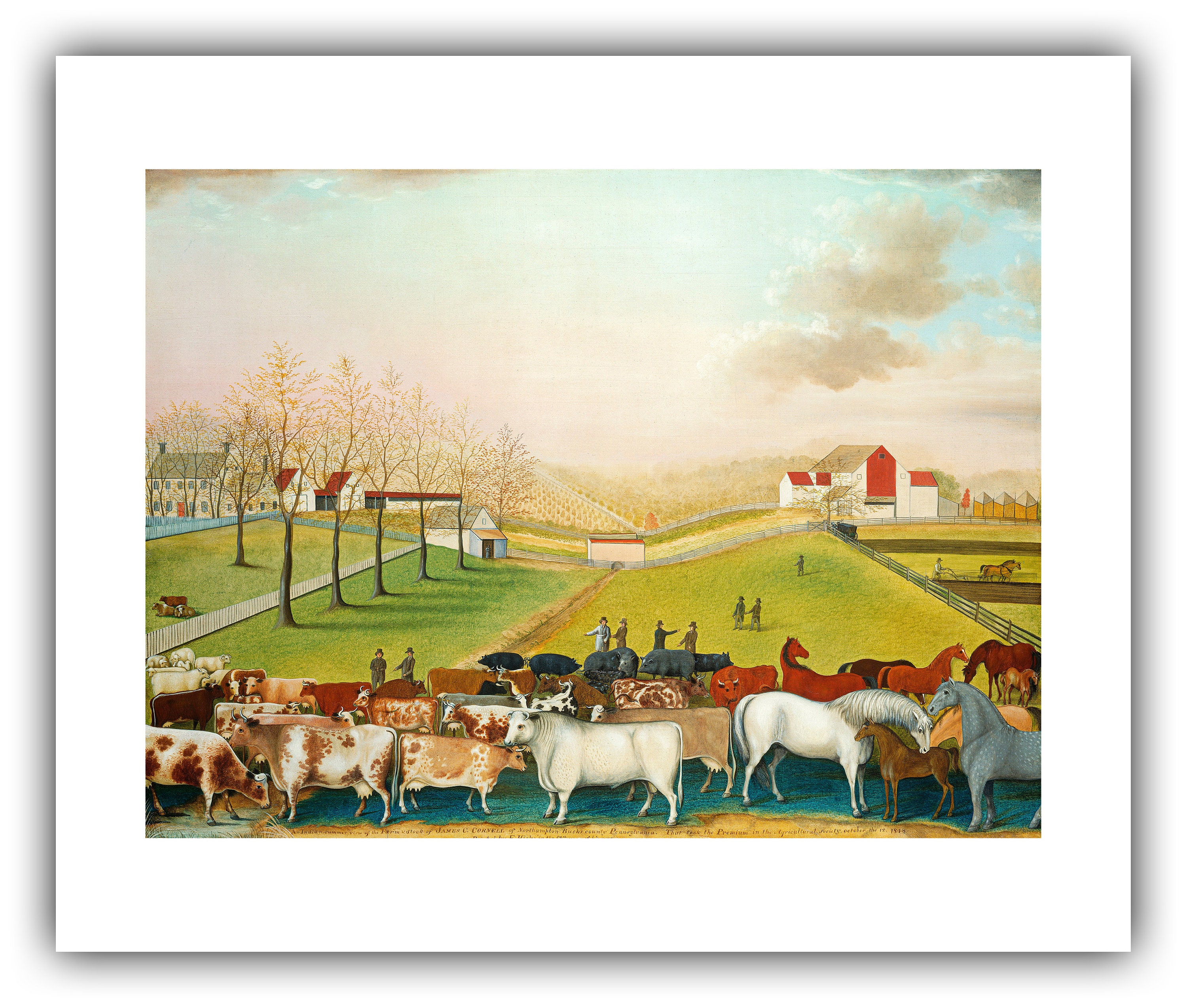 Edward Hicks : The Cornell Farm 1848 Giclee | Etsy
