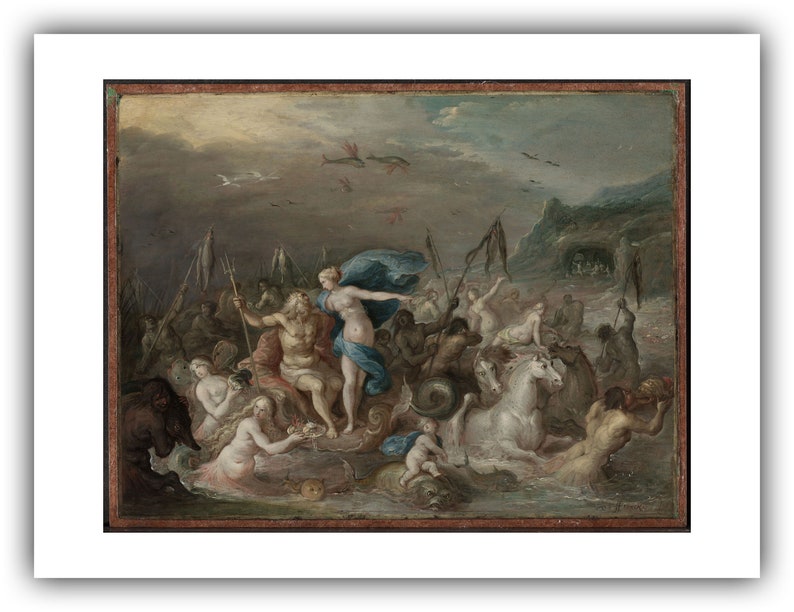 Frans Francken : the Triumph of Neptune and Amphitrite (1630s) - Giclee ...