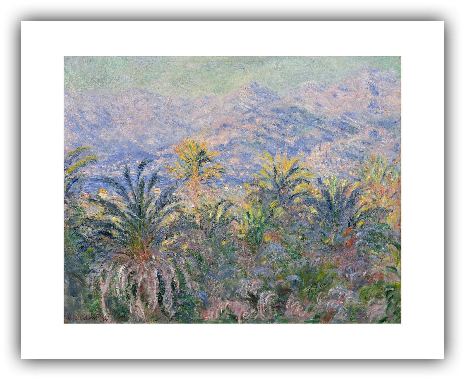 Claude Monet : Palm Trees at Bordighera (1884) - Giclee Fine Art Print ...