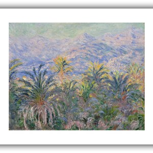 Claude Monet : Palm Trees at Bordighera (1884) - Giclee Fine Art Print ...