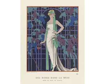 Antique French Mermaid Art Print George Barbier Illustration - Etsy