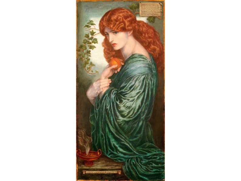 Dante Gabriel Rossetti : Proserpine persephone 1882 - Etsy