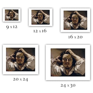 Gustave Courbet : the Desperate Man (1843-1845) - Giclee Fine Art Print ...