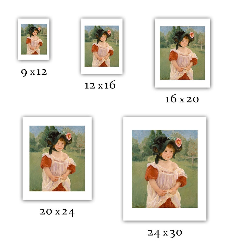 Mary Cassatt : spring Margot Standing in a | Etsy