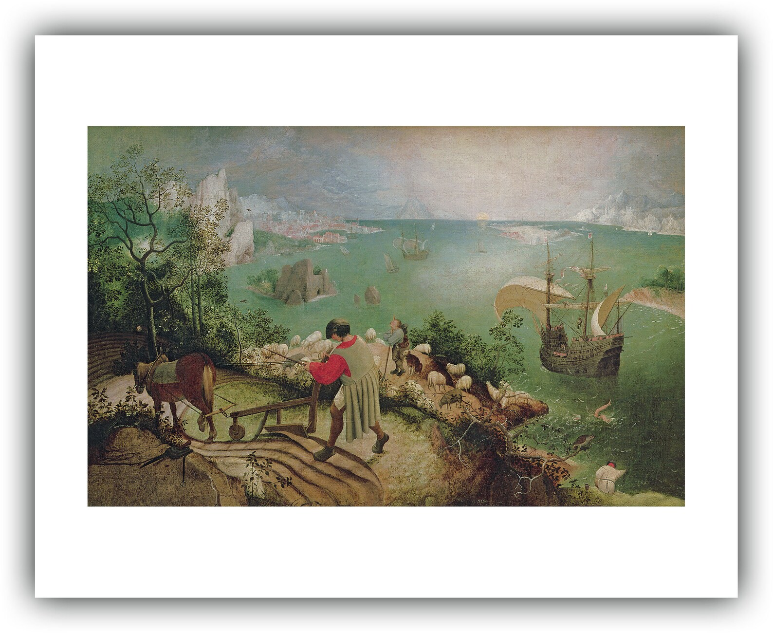 Pieter Brueghel the Elder : Landscape With the Fall of Icarus (c. 1558 ...