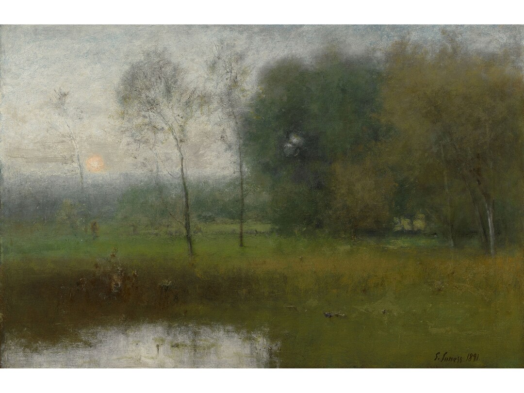 George Inness : New Jersey Landscape 1891 Giclee Fine Art - Etsy
