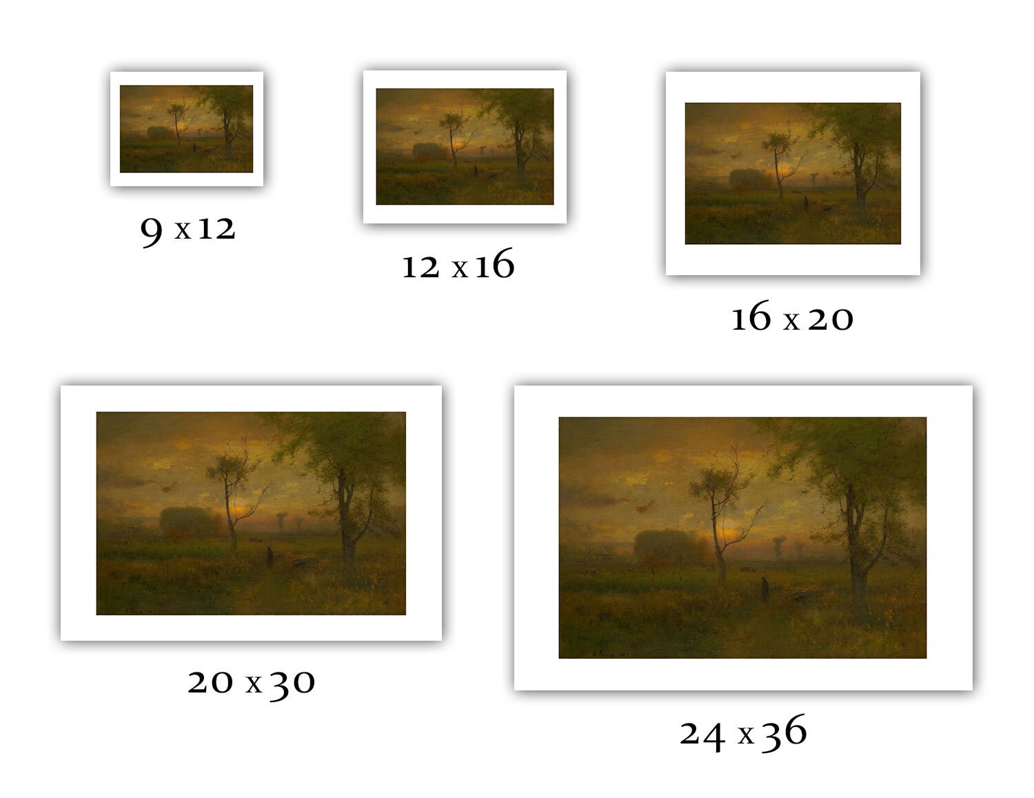 George Inness : Sunrise 1887 Giclee Fine Art | Etsy