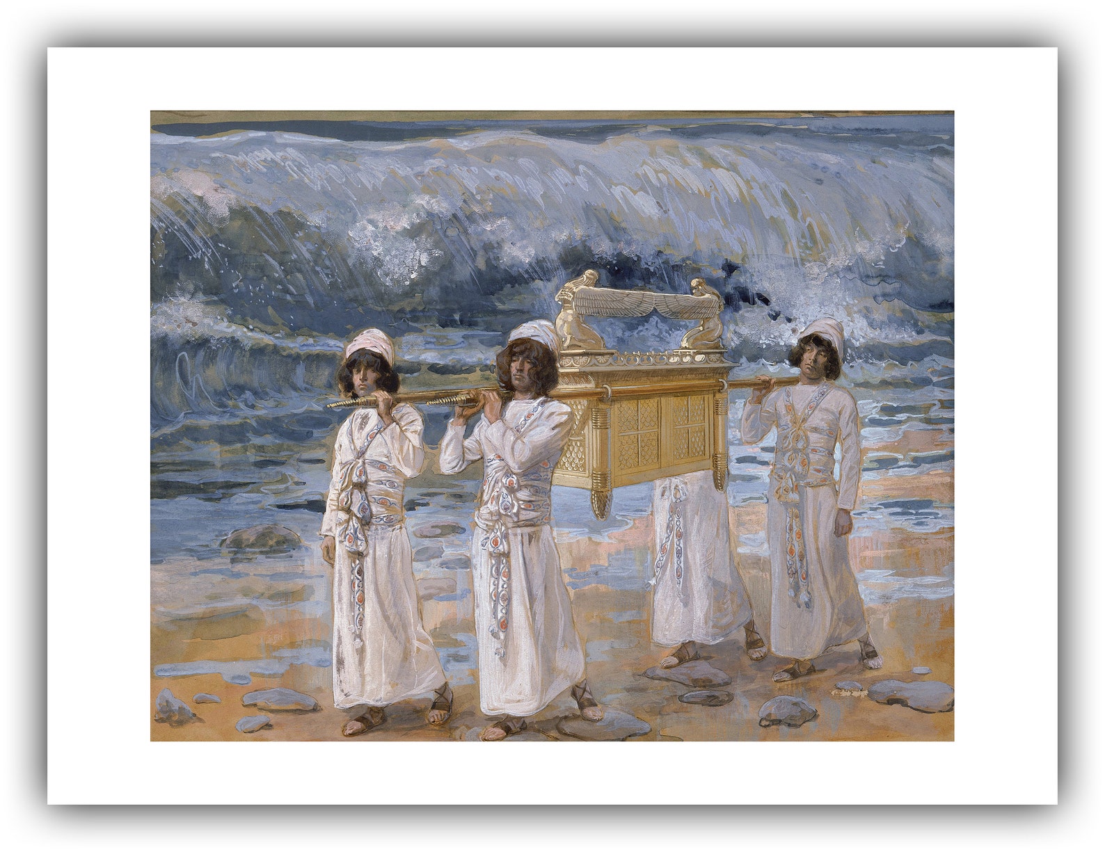 James Tissot : the Ark Passes Over the Jordan (c. 1896-1902) - Giclee ...