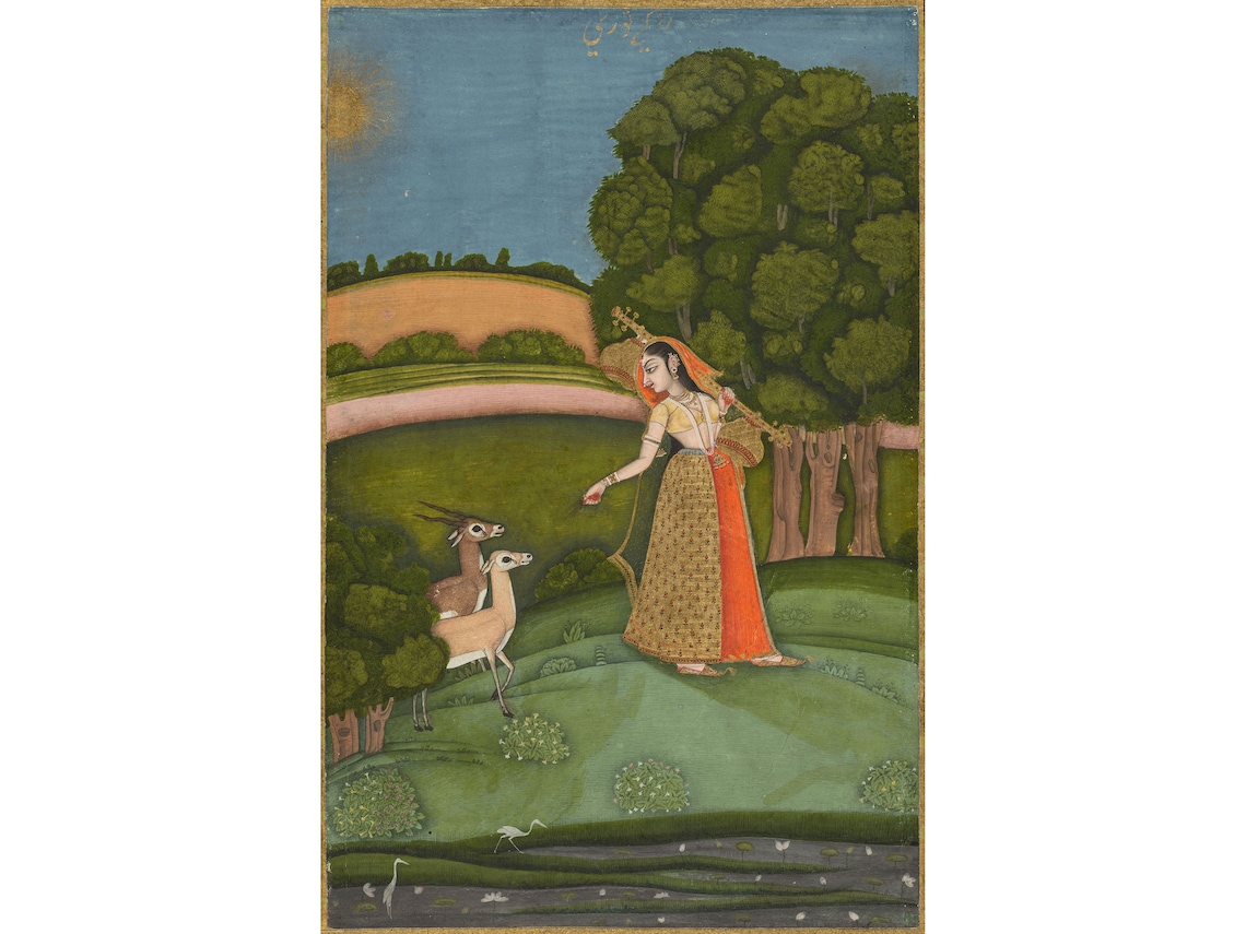 Indian Art : Todi Ragini From a Ragamala Series c. 1755 - Etsy