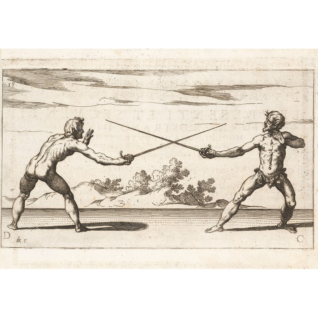 Ridolfo Capoferro: Doble modo de obtener la espada del enemigo (lám. 15 ...