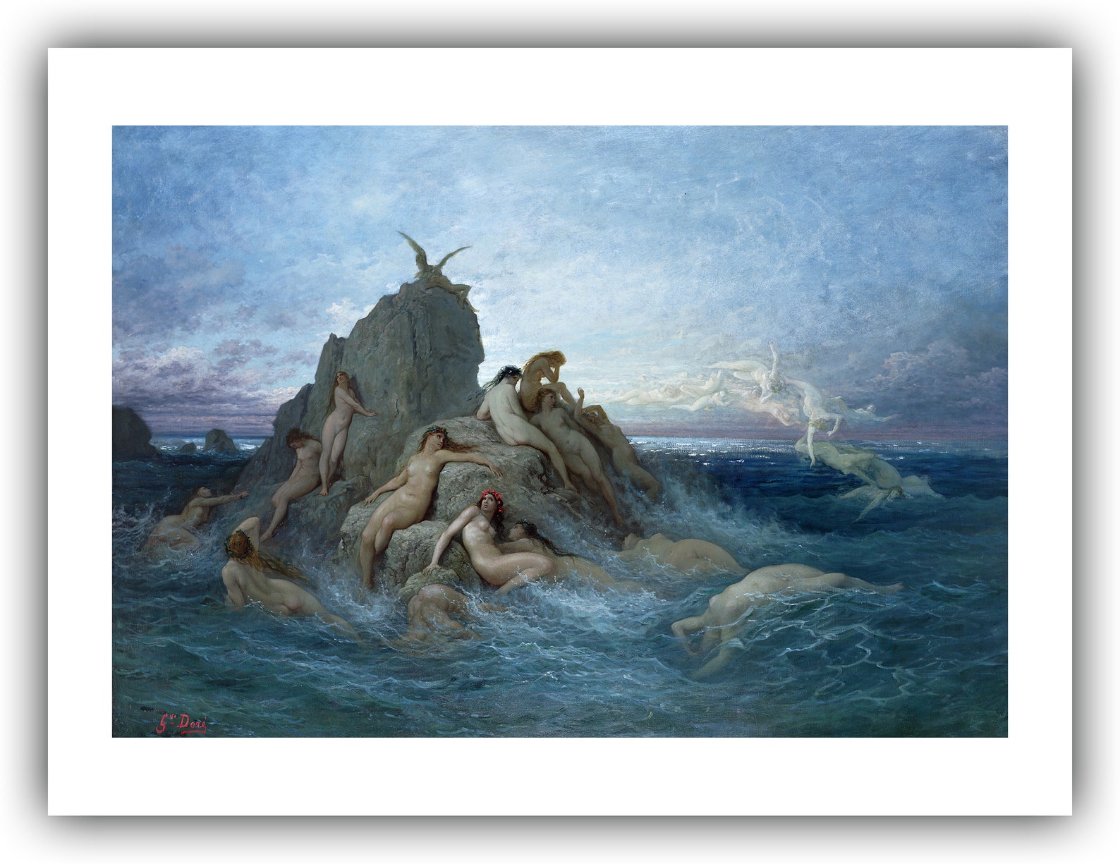 Gustave Dore : the Oceanids the Naiads of the Sea c. 1860 - Etsy