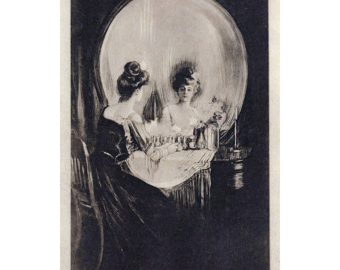 Skull Illusion Art Print 8 X 10 Victorian Fine Art All is Vanity Skull ...