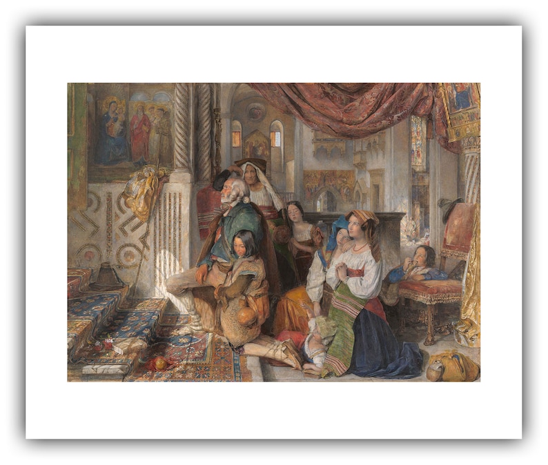 John Frederick Lewis : Roman Pilgrims 1854 Giclee Fine Art - Etsy