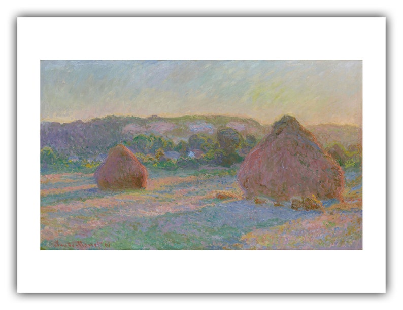 Claude Monet : Stacks of Wheat (end of Summer) (1890-1891) - Giclee ...