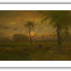 George Inness : Sunrise (1887) - Giclee Fine Art Print - Etsy