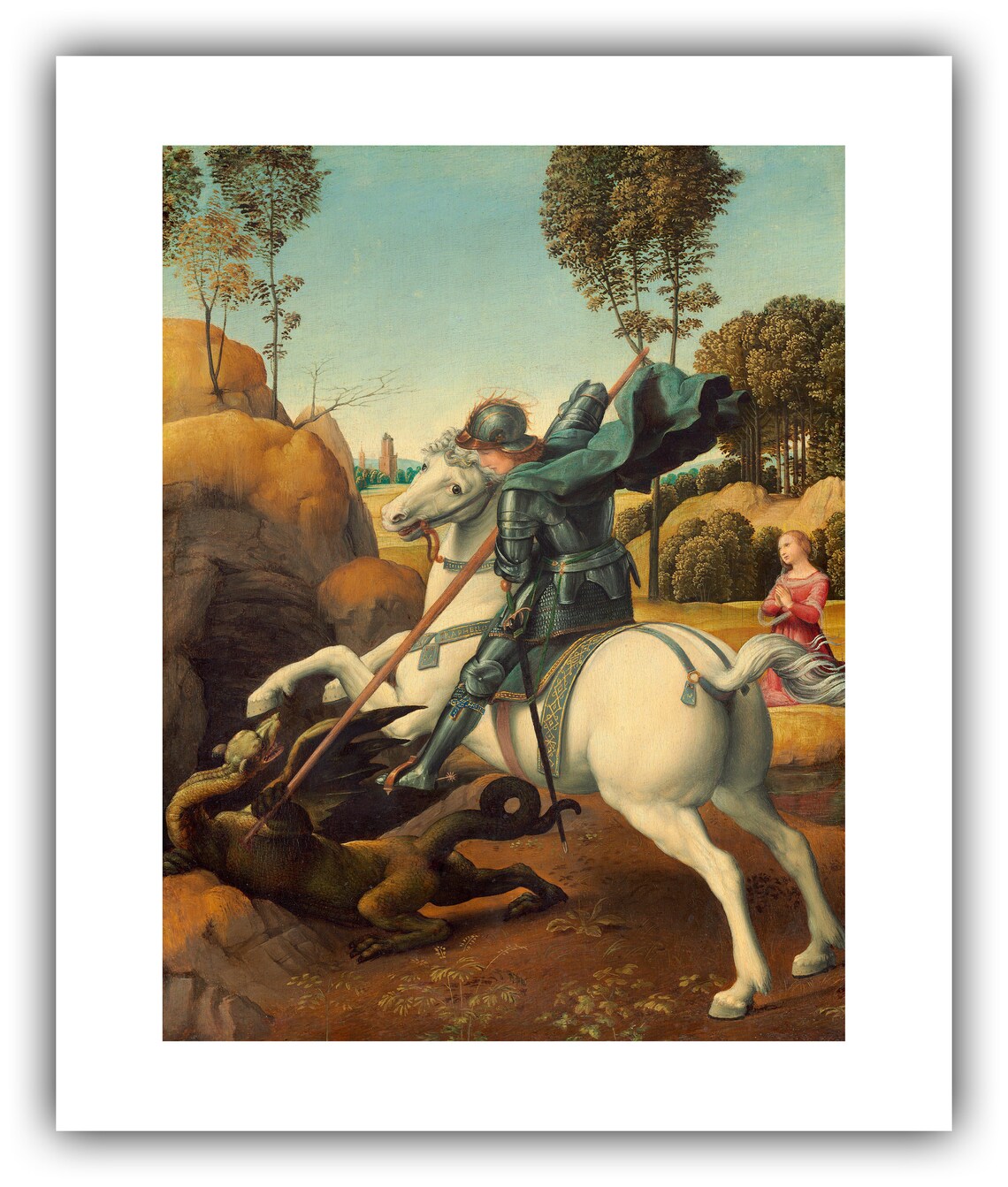 Raphael : Saint George and the Dragon c. 1506 Giclee Fine - Etsy