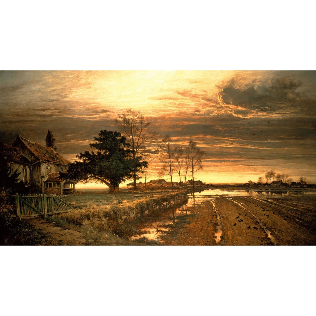 Benjamin Williams Leader : in the Evening It Shall Be Light (1882 ...